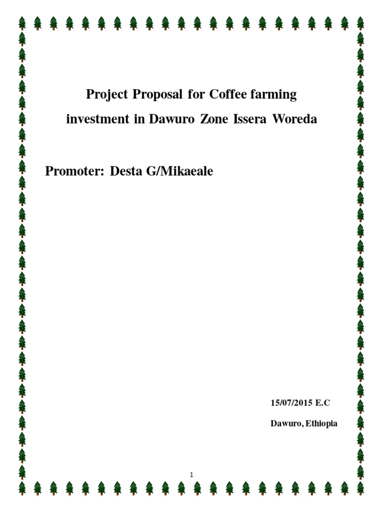 Coffee Farming Project in Dawuro Zone | PDF | Coffee | Ethiopia