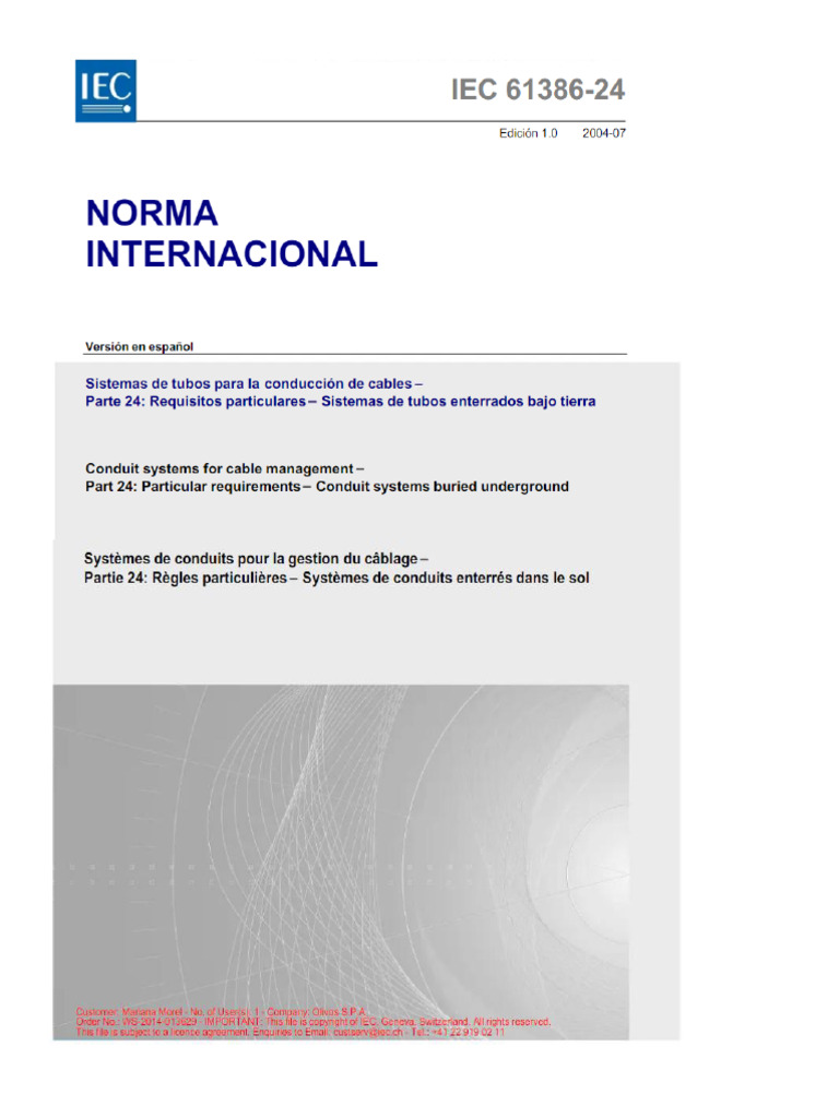 Norma Iec 61386-24 - 2004 | PDF