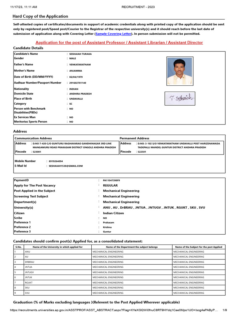 WCSC Smart Professor List 2023 | PDF | Composite Material | Materials