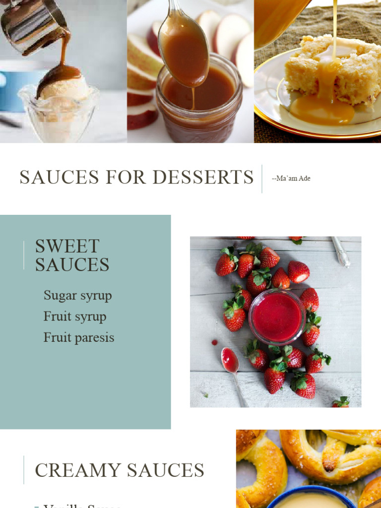 Sauces For Desserts | PDF