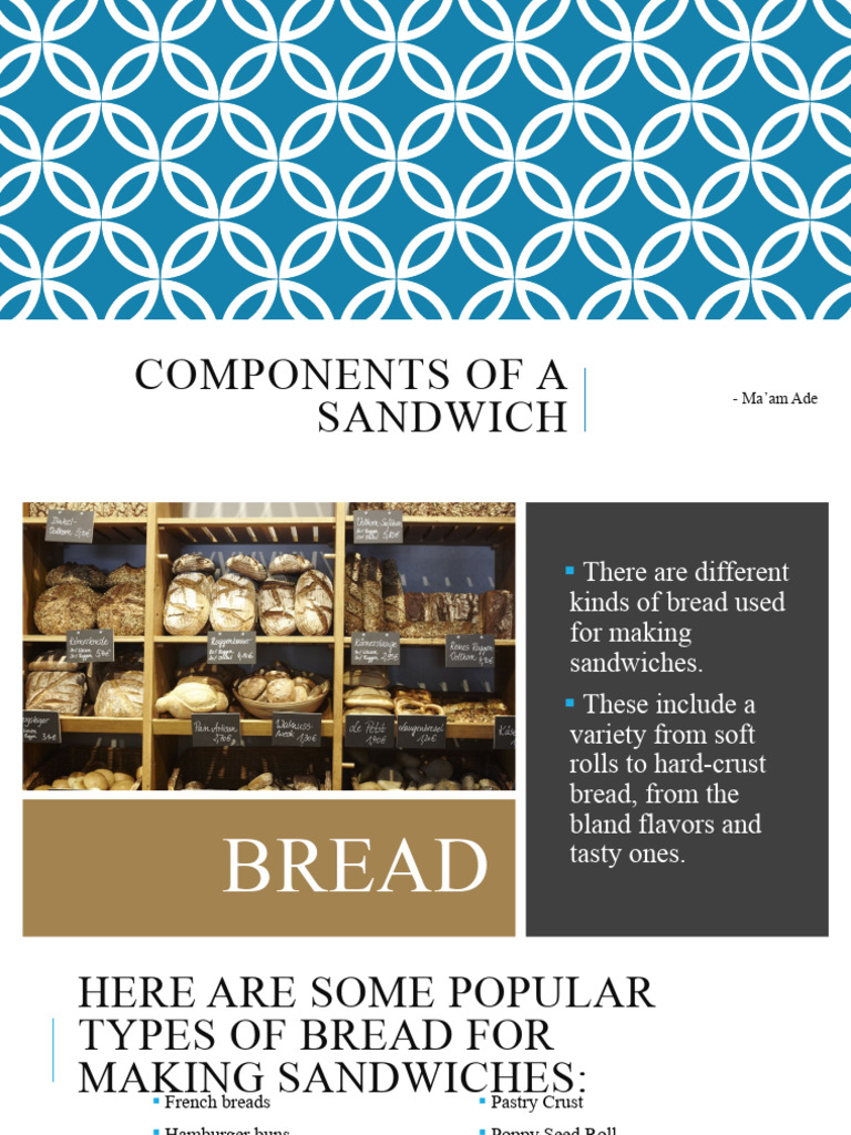 Components of A Sandwich | PDF | Cooking, Food & Wine