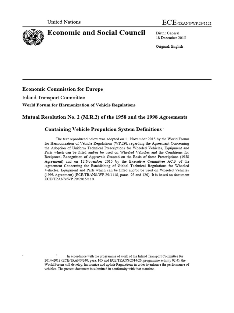 Ece Trans Wp29 1121e | PDF | Engines | Electric Vehicle