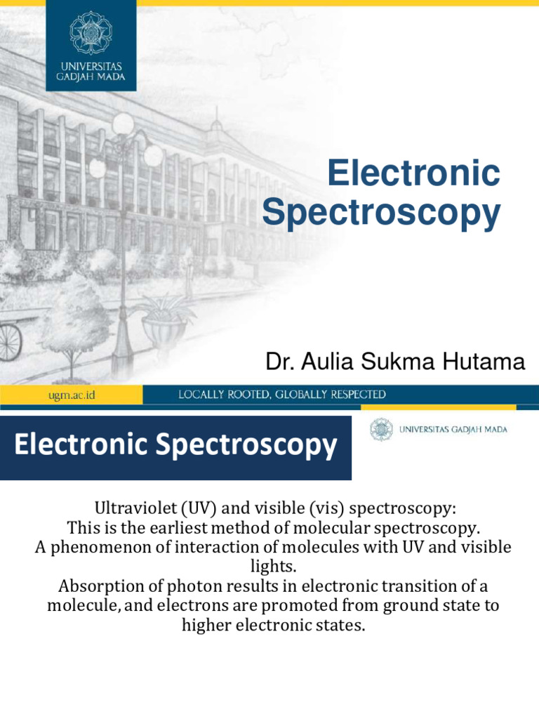 Electronic Spectroscopy-2 | PDF | Ultraviolet–Visible Spectroscopy | Absorption Spectroscopy