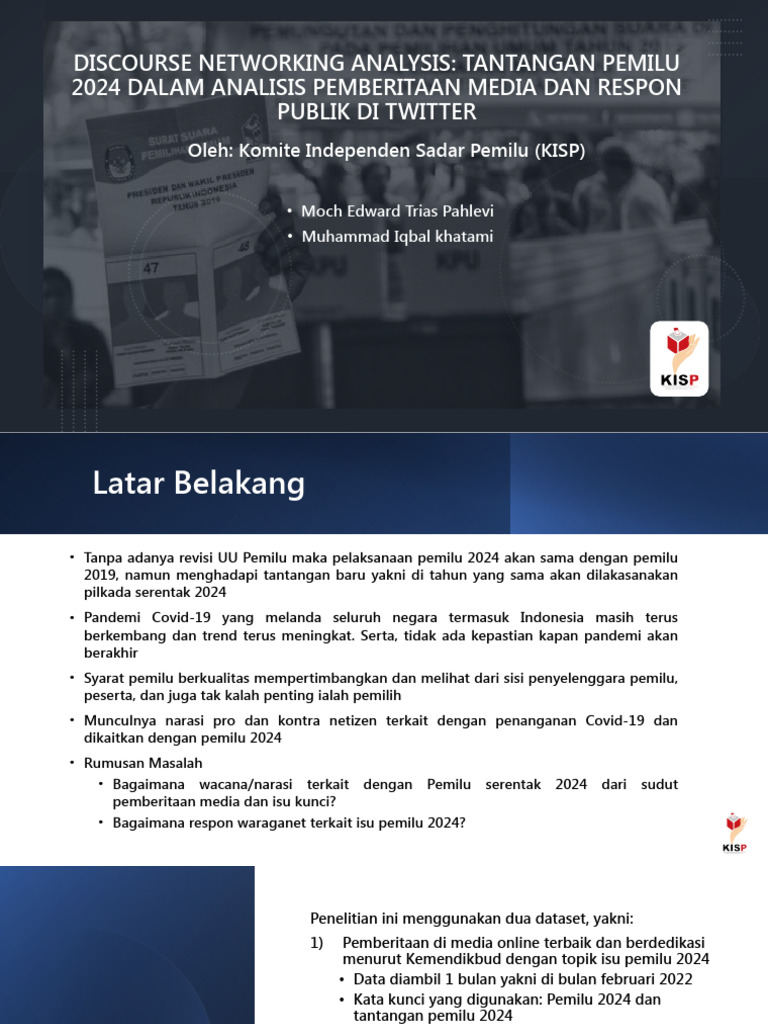 A.4 Discourse Networking Analysis_tantangan Pemilu 2024 Dalam Analisis Pemberitaan Media Dan ...