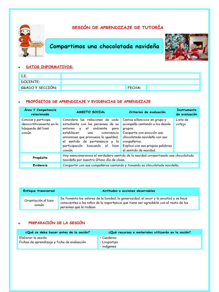 3°ses. Vier 22 Compartimos Chocolatada Navideña FB Maestras de Primarias Peru | Descargar gratis ...