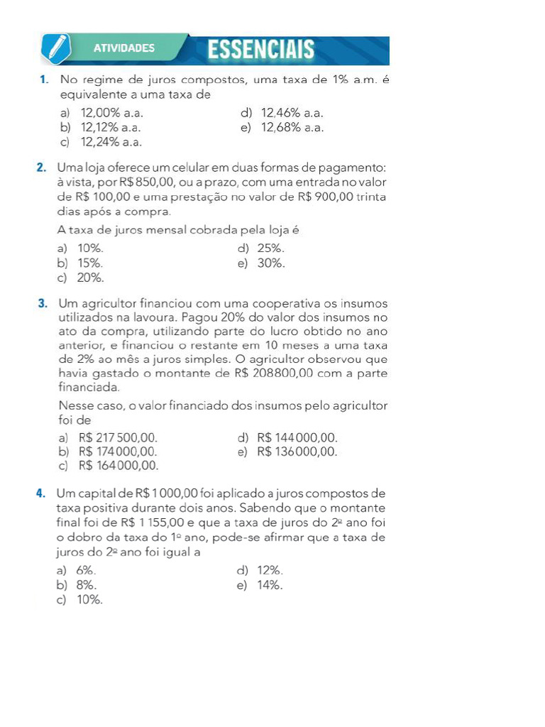 Juros Simples e Compostos | PDF