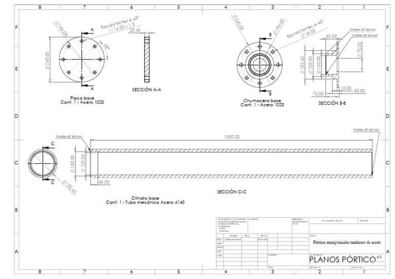 Planos Pórtico | PDF