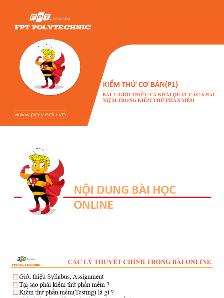 Slide 1 - Gioi Thieu Va Khai Quat Cac Khai Niem Trong Kiem Thu Phan Mem | PDF