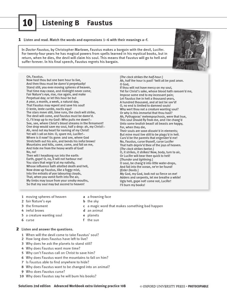 Workbook Extra Unit 10b | PDF | Philosophy