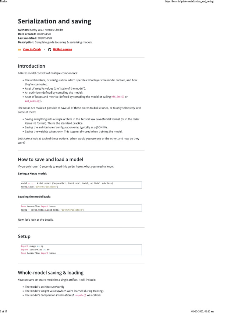Serialization and Saving | PDF | Technology & Engineering