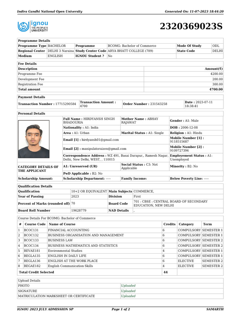 Application Form | PDF