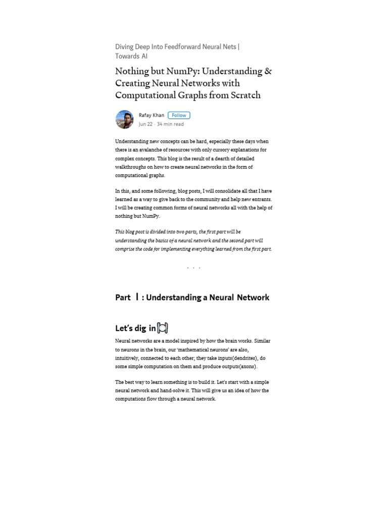 Understanding and Creating Neural Networks | PDF | Artificial Neural ... Understanding and Creating Neural Networks | PDF | Artificial Neural ...
