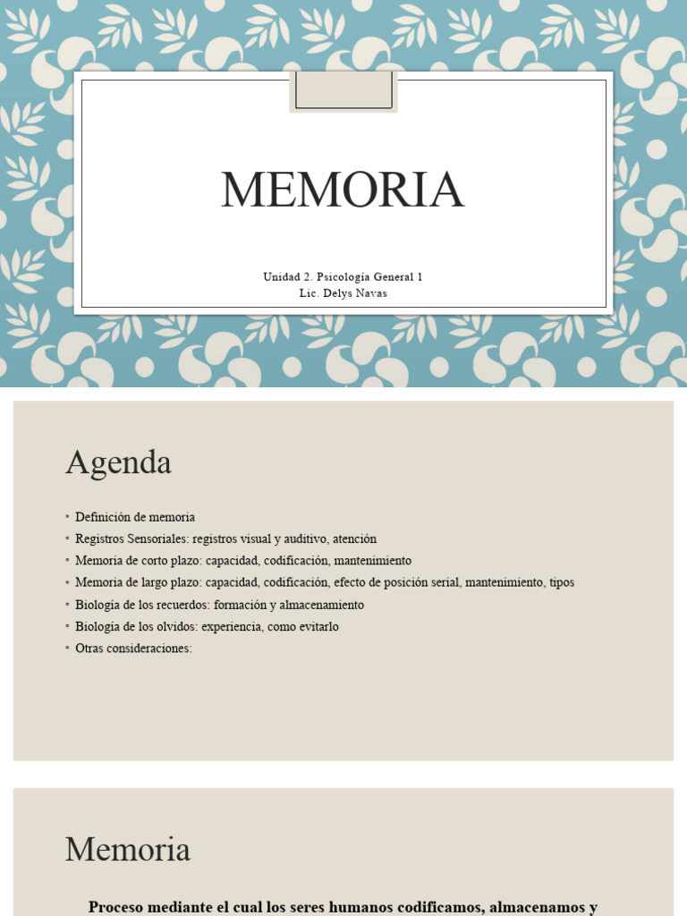 Memoria | PDF | Memoria | Recuperar (memoria)
