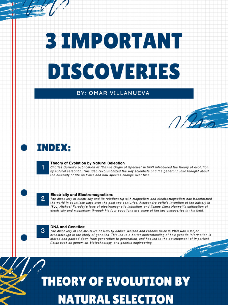 3 Important Discoveries | PDF | Electric Charge | Dna