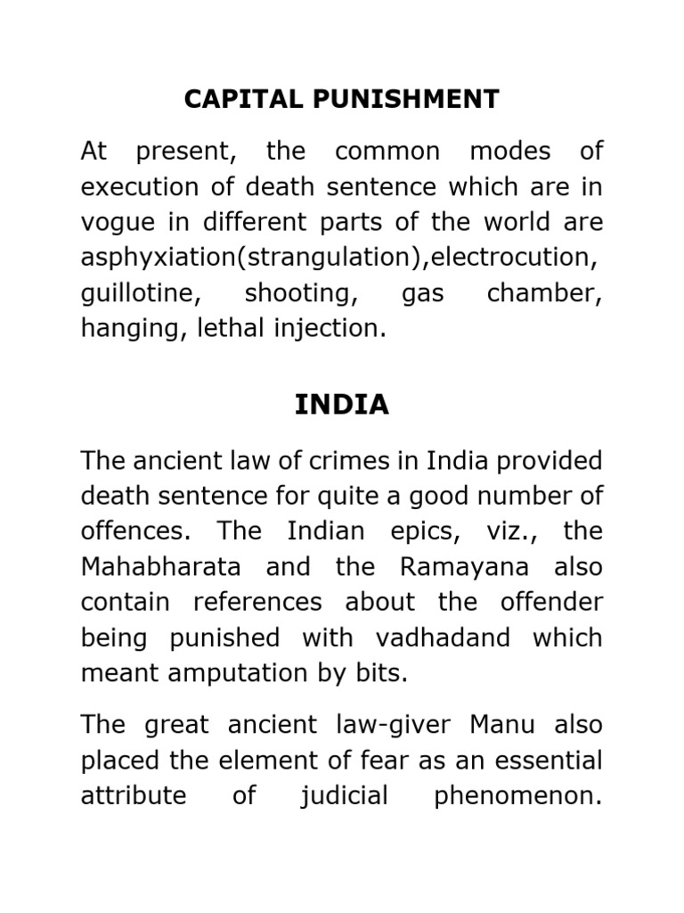Death Penalty-India | PDF | Social Science