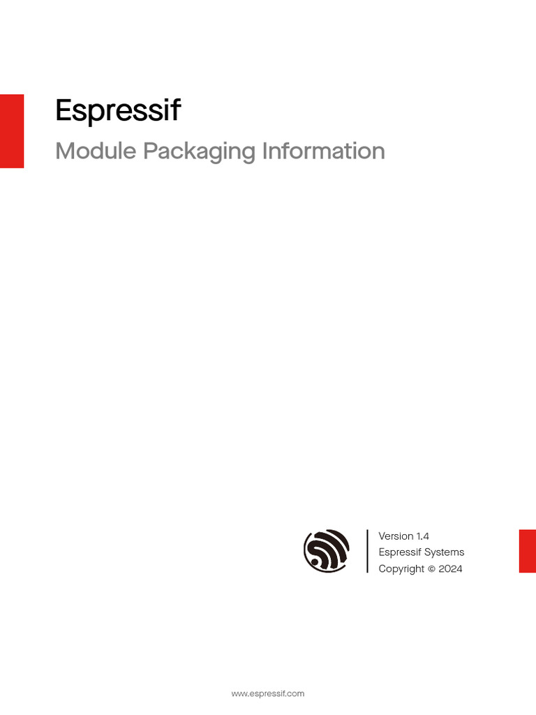 Espressif Module Packaging Information en | PDF | Trademark | Computing