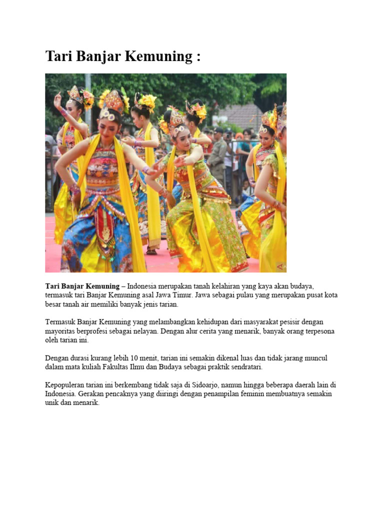 Tari Banjar Kemuning | PDF