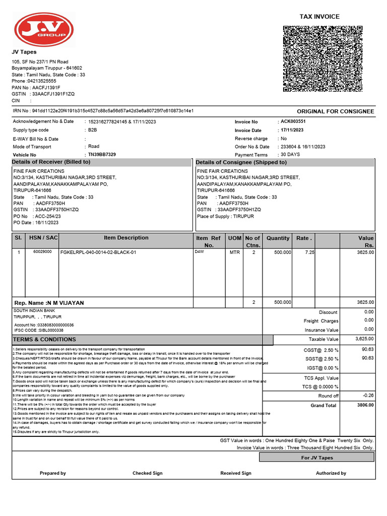 41 2023 Ack 3551 64 | PDF | Invoice | Economies