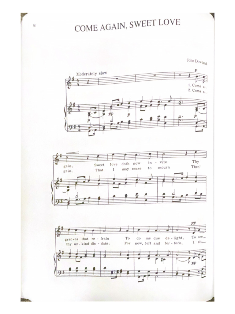 Come Again, Sweet Love | PDF