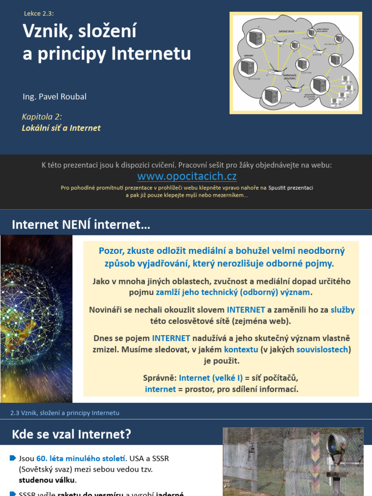 02 03 Vznik Slozeni A Principy Internetu | PDF