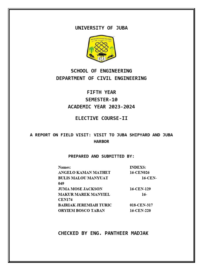 University of Juba-1 | PDF | Port | Transport