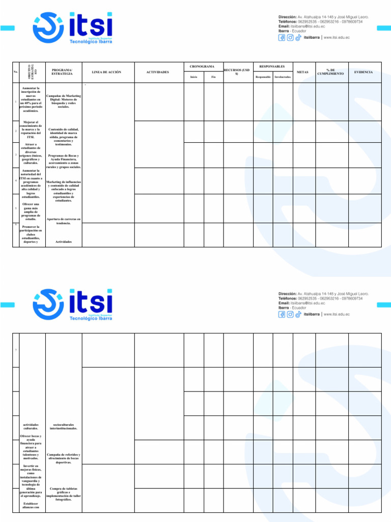 Formato Poa Estandarizado 2023 | PDF