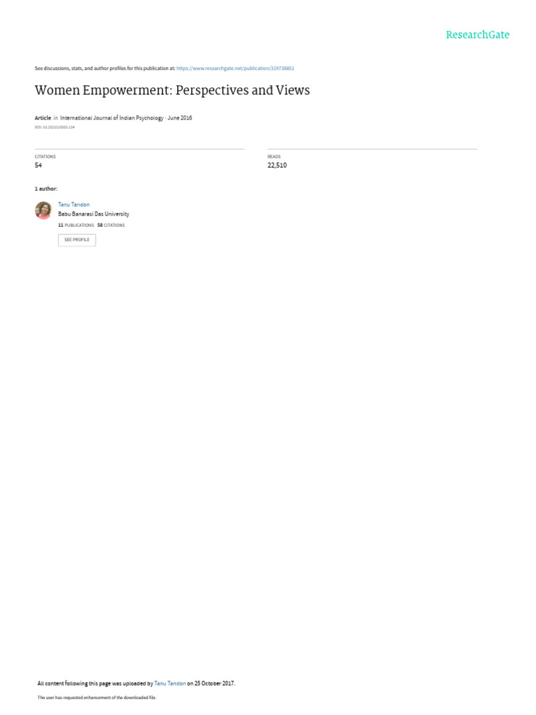 Women Emp Pers Views | PDF