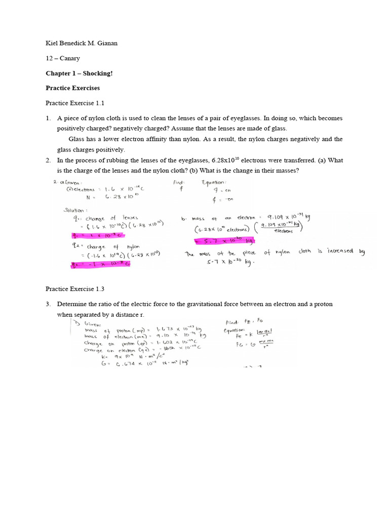 KGianan-Stem12-Physics2 (Chapters 1-3) | PDF | Electric Charge | Capacitor