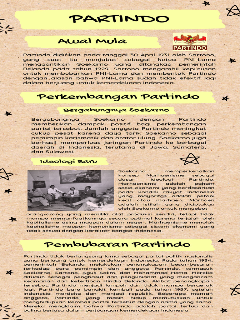 Sejarah Singkat Partindo | PDF | Politik