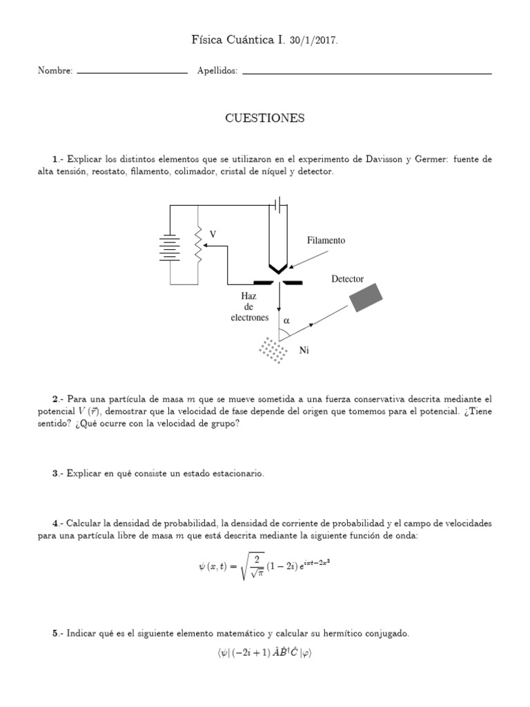 Examen 30 - 01 - 2017 | PDF | Ciencia y matemáticas