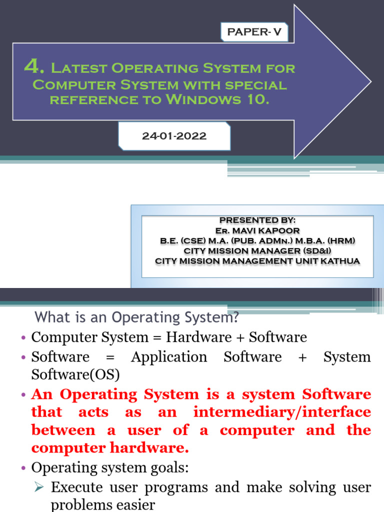 Latest Operating System | Download Free PDF | Operating System ...