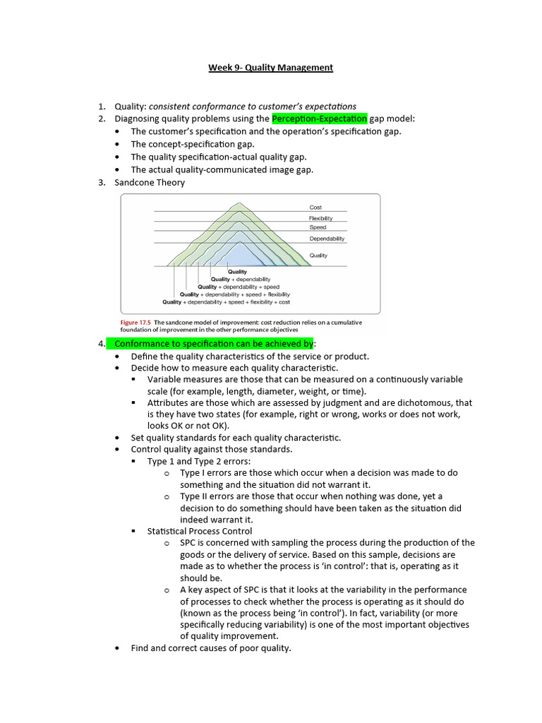 Week 9 Quality Managment | Download Free PDF | Quality Management ...
