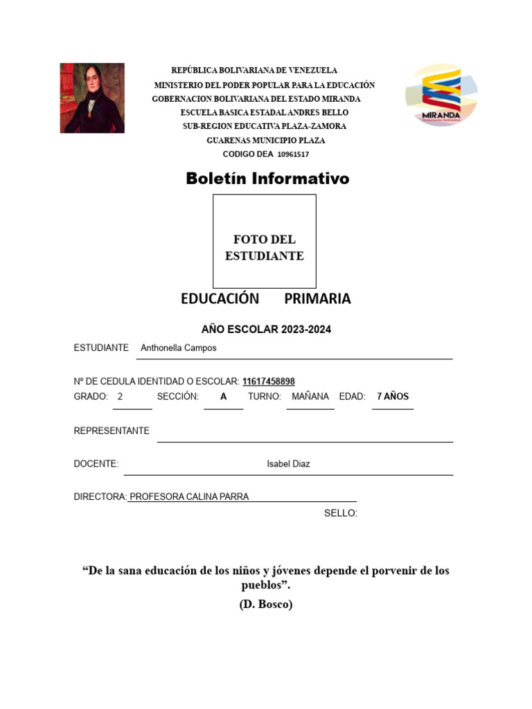 Borrador Bleta Actualizado | PDF | Maestros | Venezuela