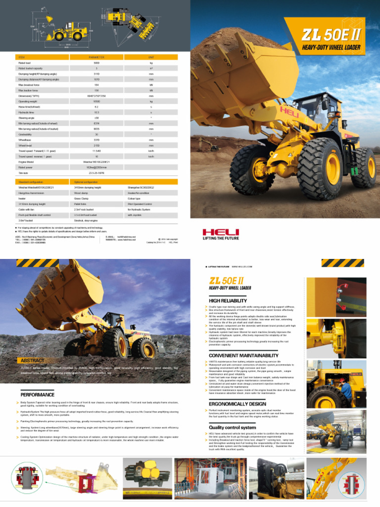 HELI ZL50EII Wheel Loader | PDF
