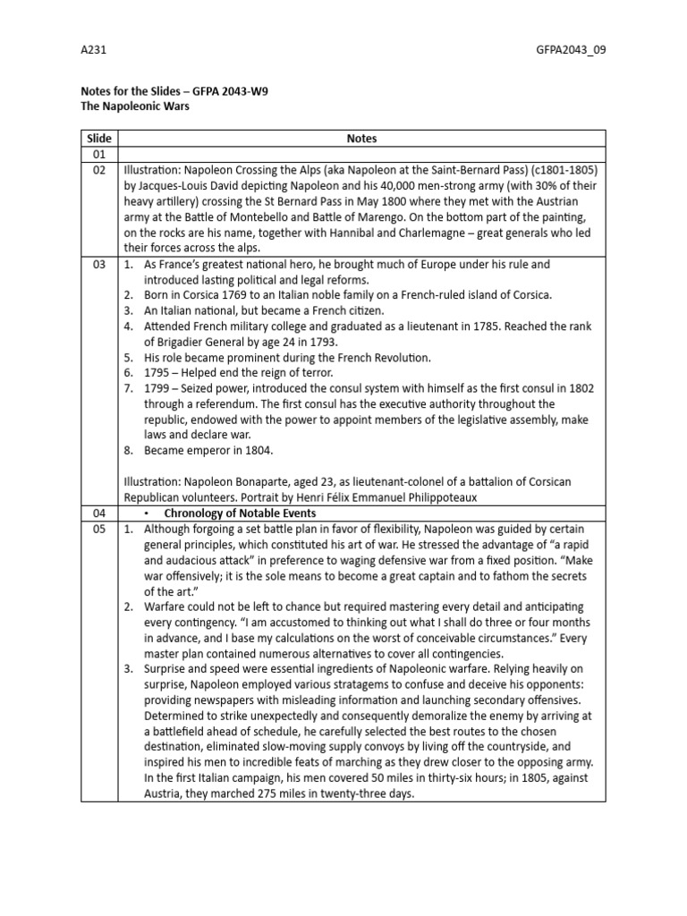 Napoleonic Wars Overview & Strategies | PDF | Napoleon | First French ...