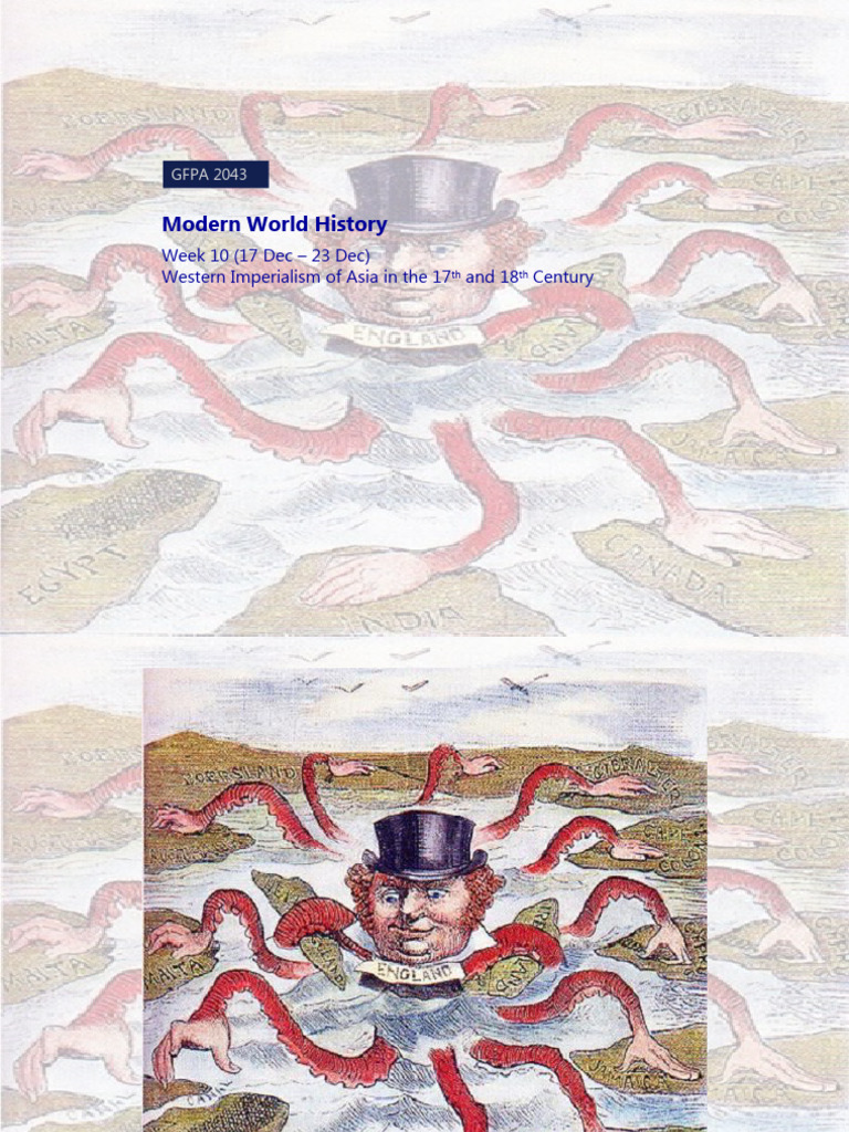 Modern World History: Week 10 (17 Dec - 23 Dec) Western Imperialism of ...
