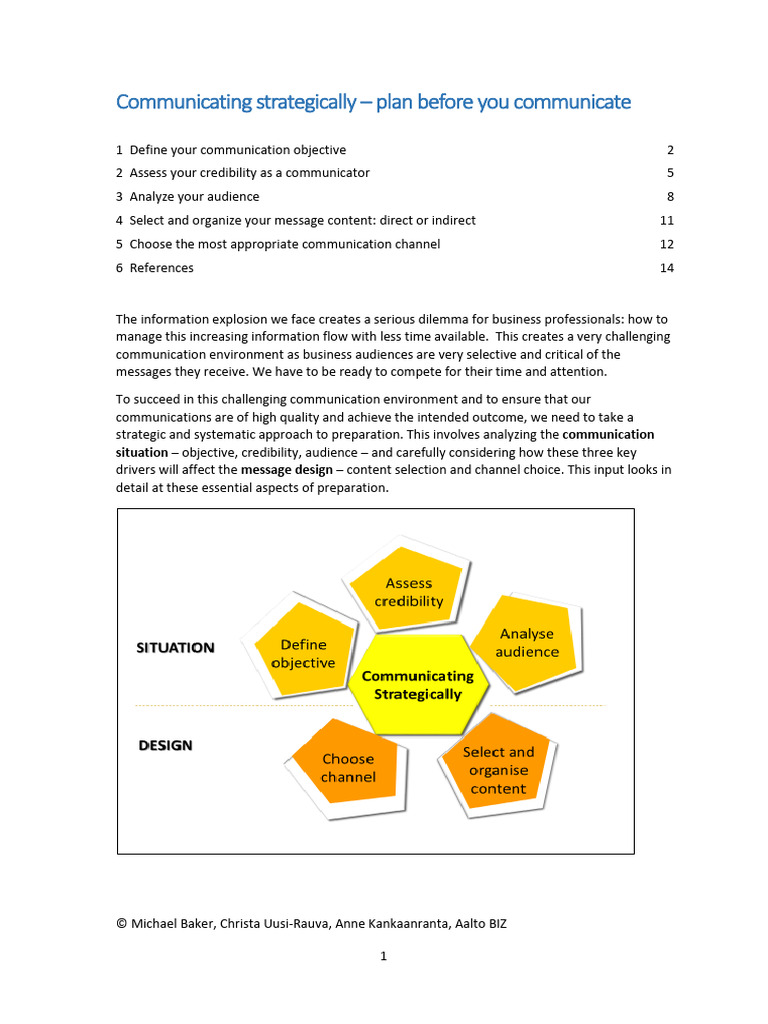 Establishing Credibility in Communication | PDF | Credibility ...