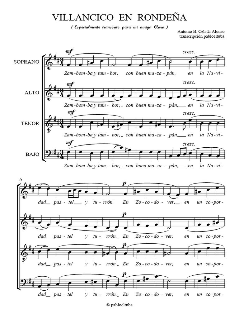 Villancico en Rondeña | PDF