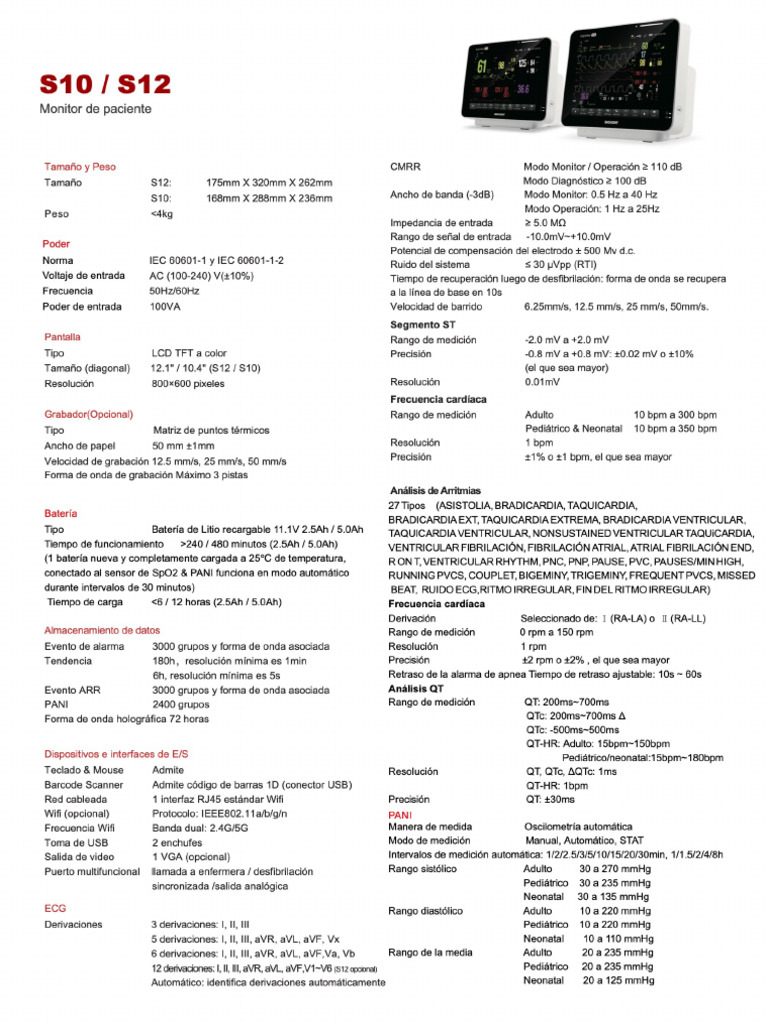Brochure Digital Biolight S12 | PDF