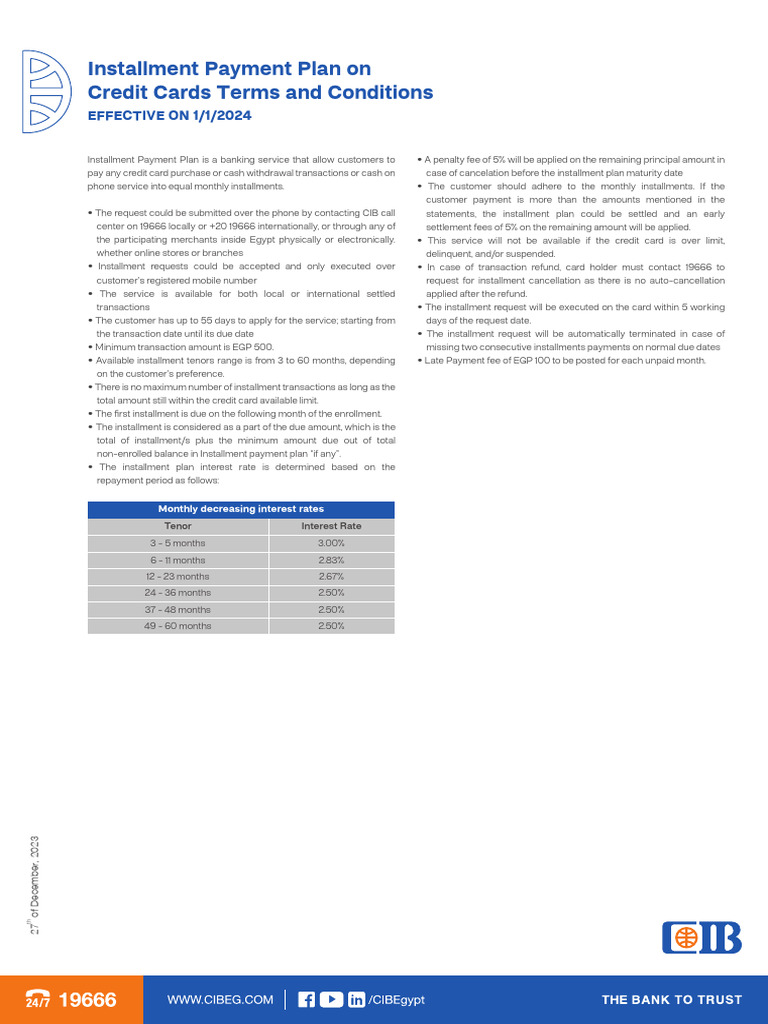 CIB EPP Terms and Conditions en | PDF