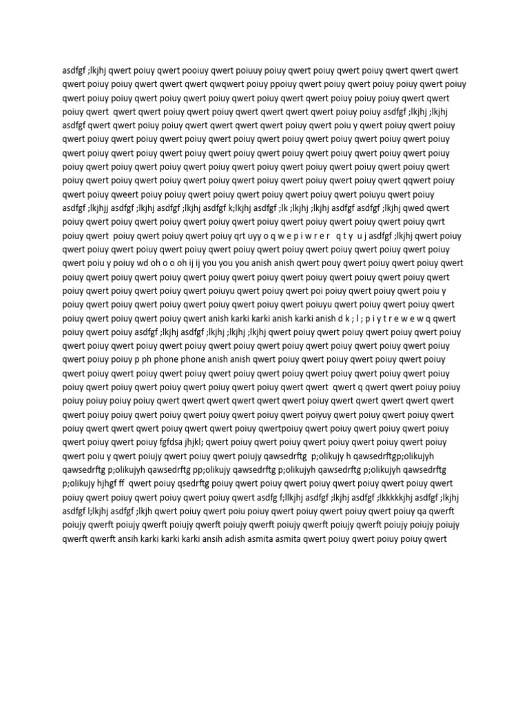 Typing Practices | PDF