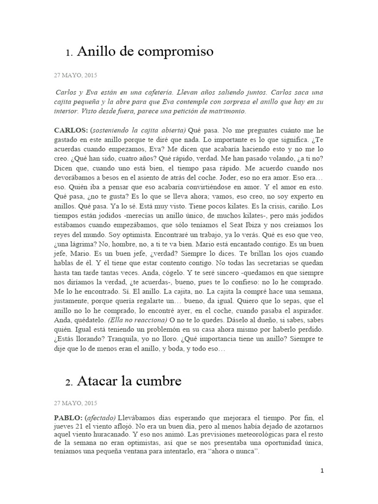 30 Monólogos Cortos | PDF