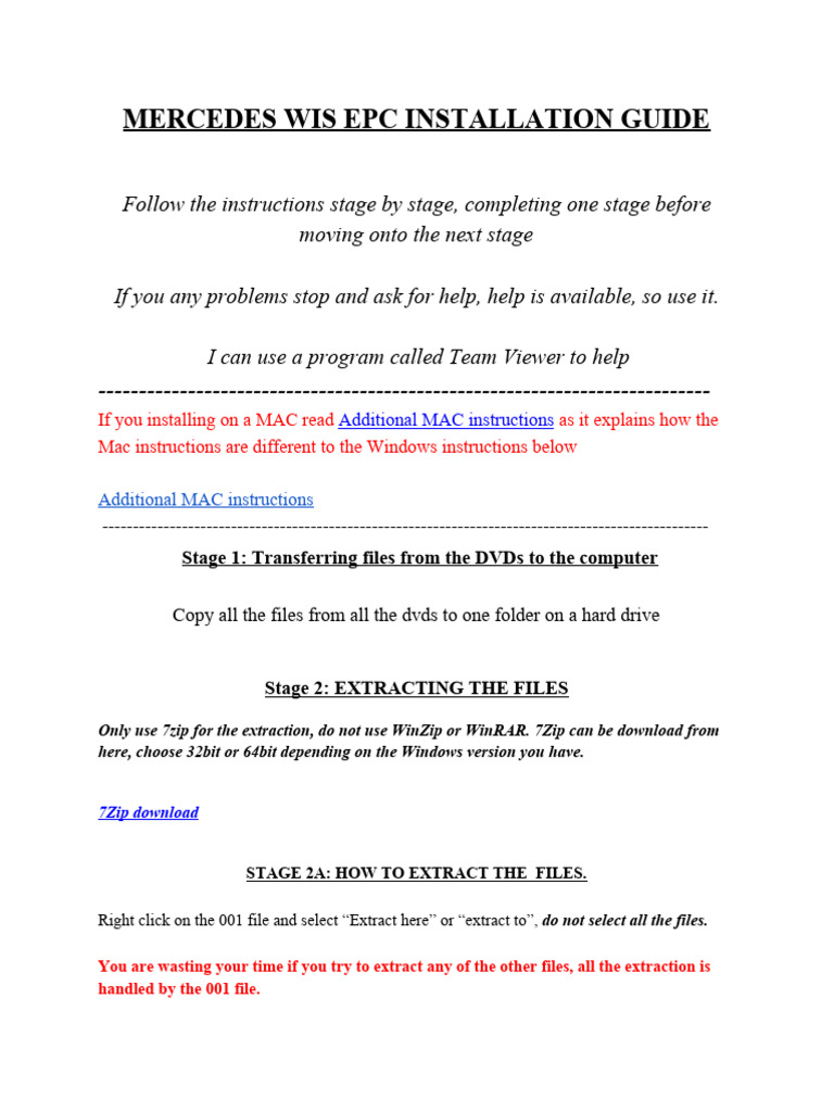 Mercedes WIS EPC Installation Guide | PDF | Computer File | Operating ...