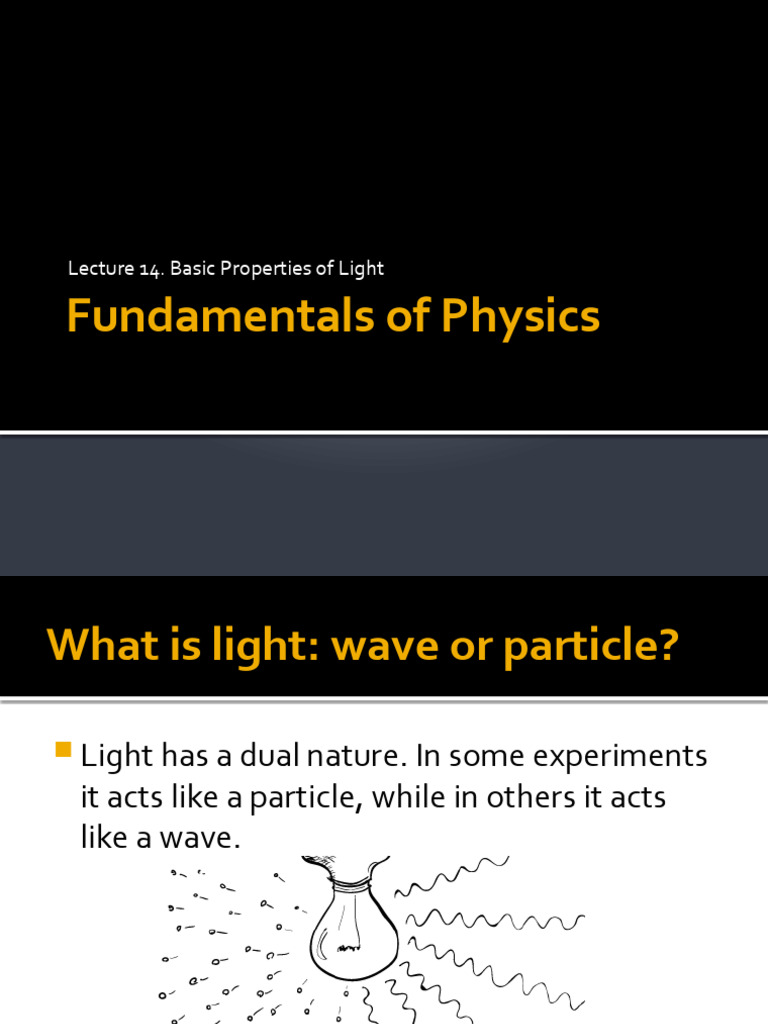 Light: Wave-Particle Duality Explained | PDF | Light | Wavelength