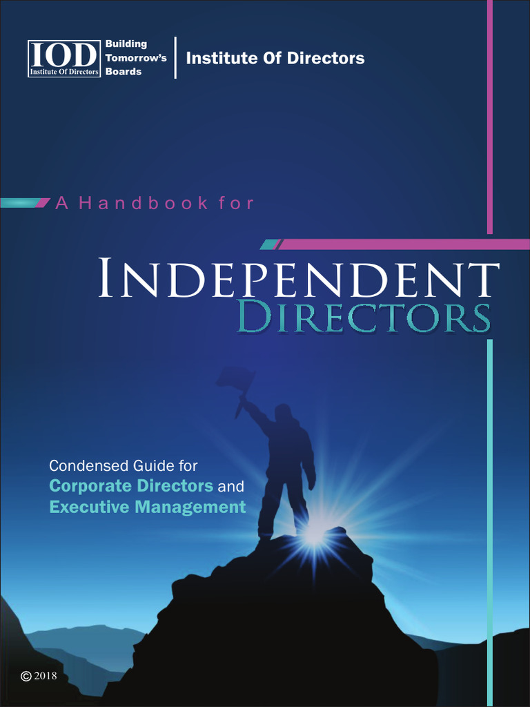 Handbook of Independent Directors IOD | PDF | Corporate Governance ...