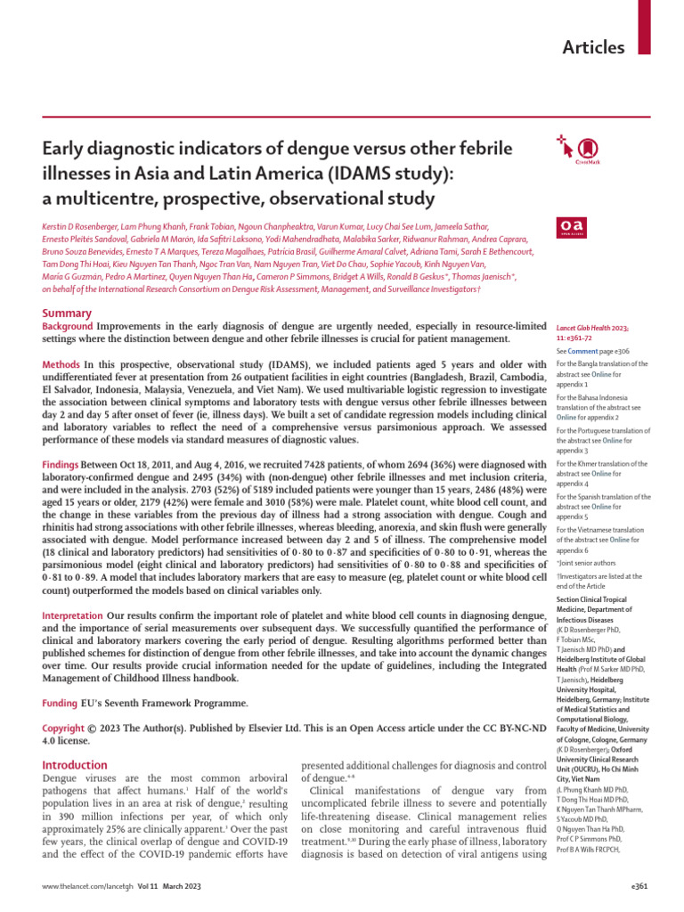 Articles: Background | PDF | Diseases And Disorders | Epidemiology