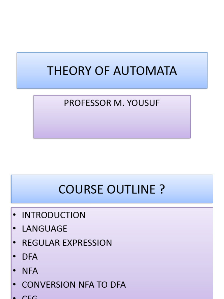 Theory Of Automata Pdf Automata Theory String Computer Science