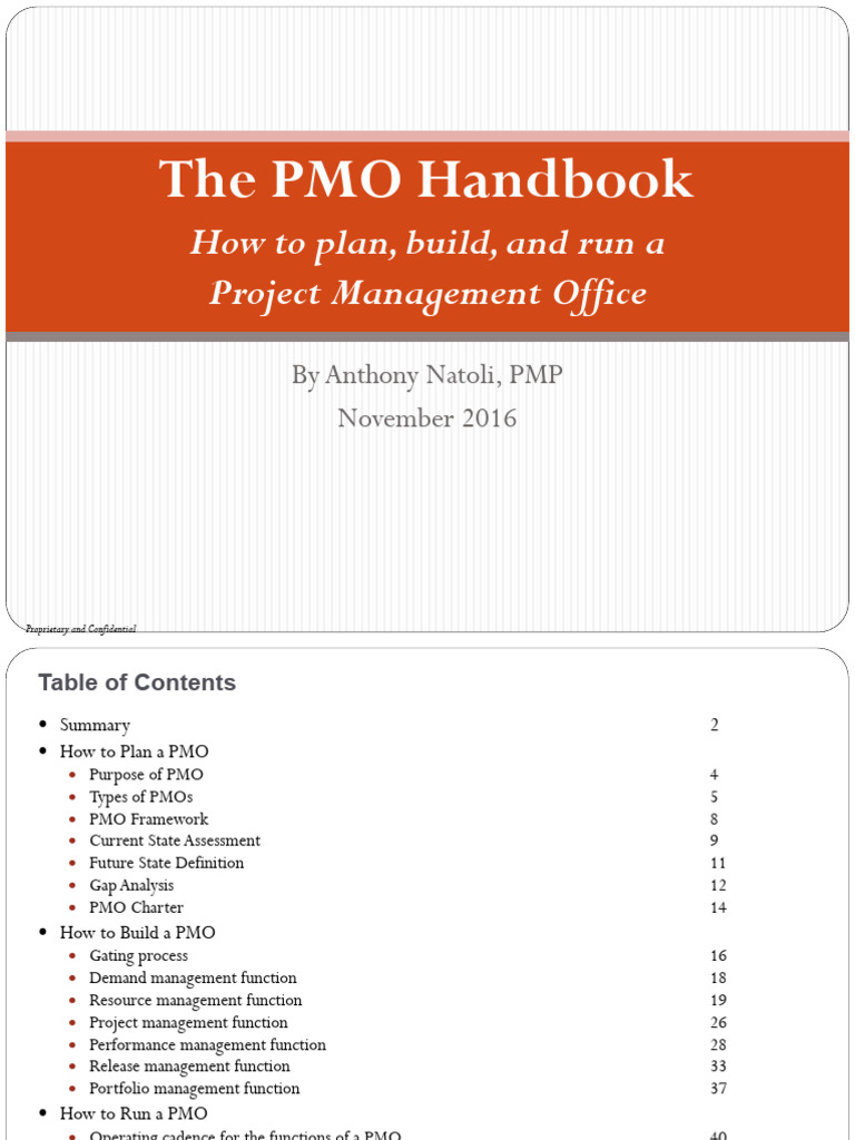 The PMO Handbook | PDF | Software Development Process | Project Management