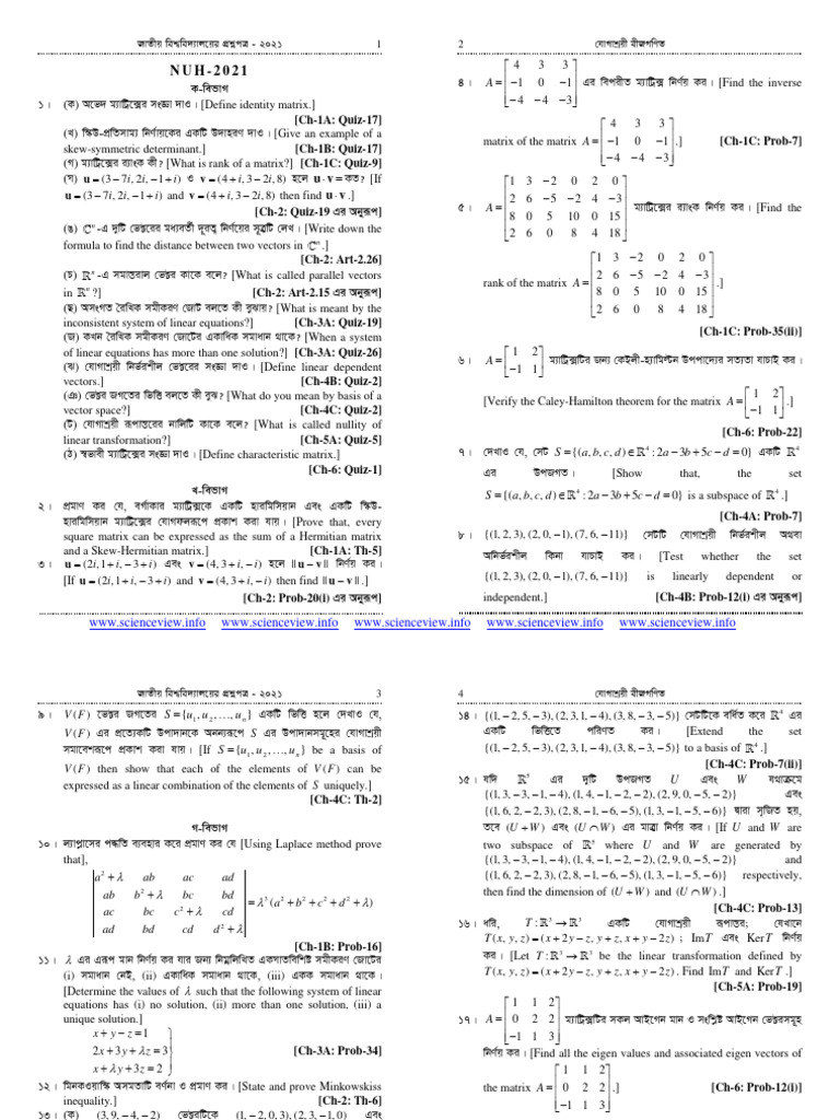 Linear-Algebra 2021 | PDF | Linear Map | Matrix (Mathematics)