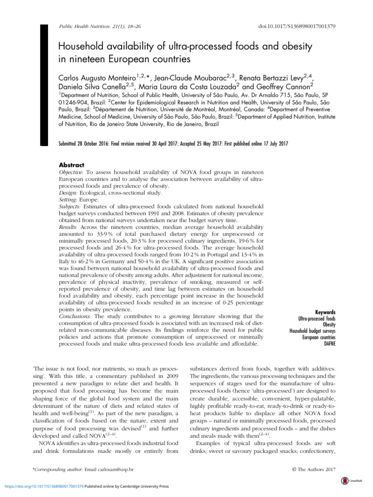 household-availability-of-ultra-processed-foods-and-obesity-in-nineteen ...